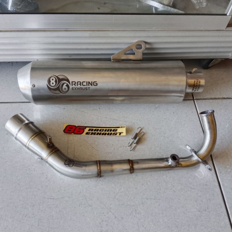 Jual knalpot standar racing original 86 racing exhaust suara bass untuk semua tipe motor matic ...