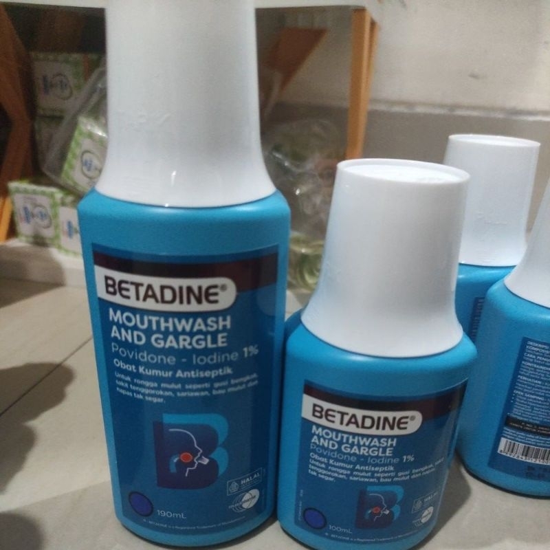 Jual Betadine gargle mouthwash, kumur 100 ml / 190 ml | Shopee Indonesia