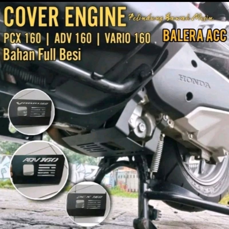 Jual COVER ENGINE MESIN BAWAH / PELINDUNG MESIN PNP VARIO 160 - ADV 160 - PCX 160 BAHAN TEBAL ...