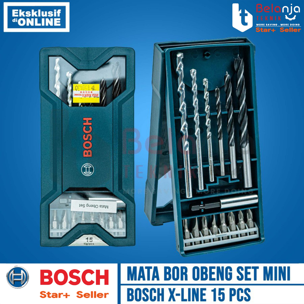 Jual Bosch Mata Bor Obeng Set Mini 15 PCS X LIne Screwdriver Bit ...