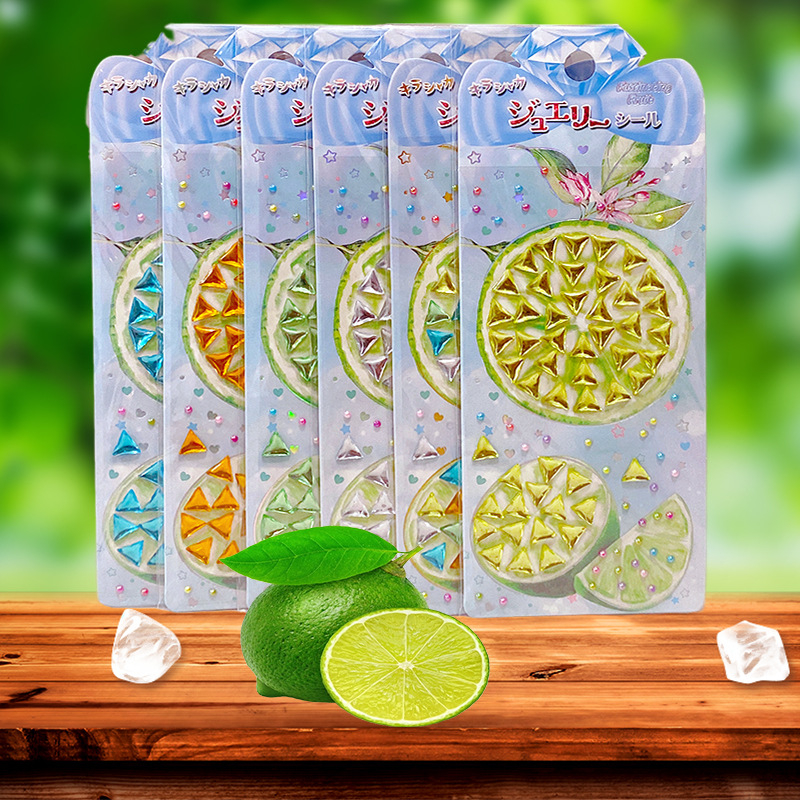 Jual Stiker Crystal Fruit Stickers 3D Stiker Buah-Buah Kawai Lovely 722 ...