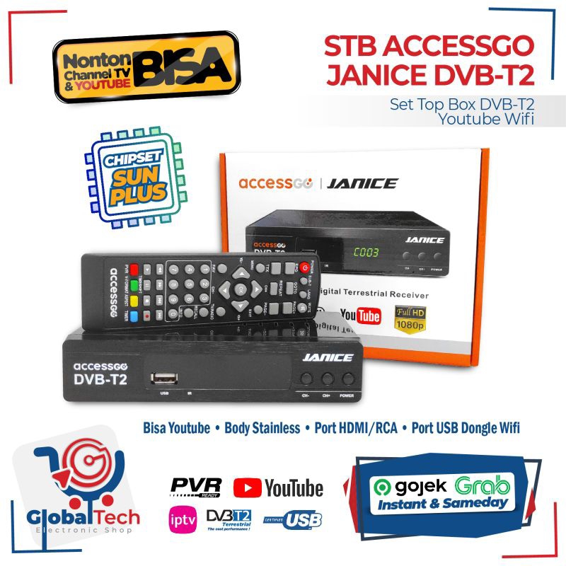 Jual STB Set Top Box DVB-T2 Wifi AccessGo Body Full Metal | Shopee ...