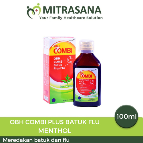 Jual OBH COMBI PLUS BATUK FLU MENTHOL 100 ML | Meredakan Batuk dan Flu ...