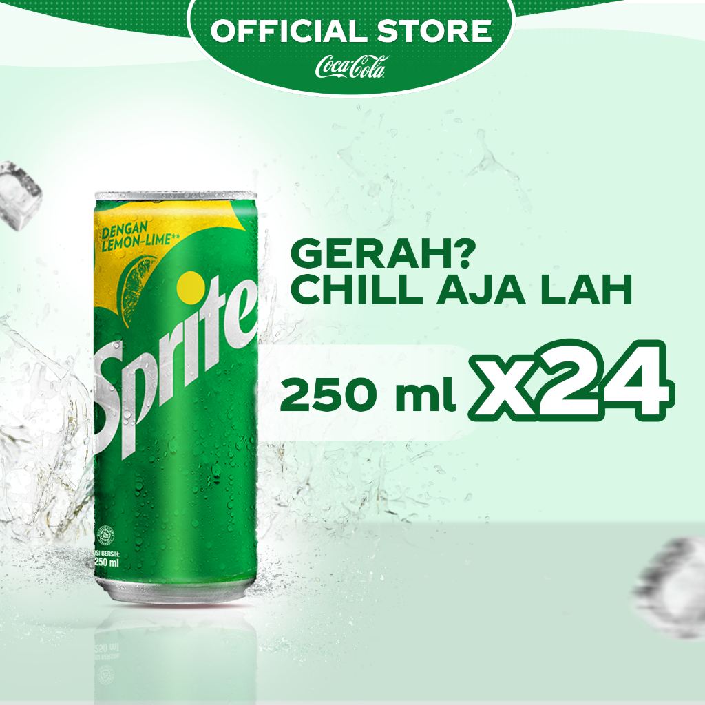 Jual Sprite Lemon Lime Minuman Soda - Kaleng 250ml x 24pcs | Shopee ...