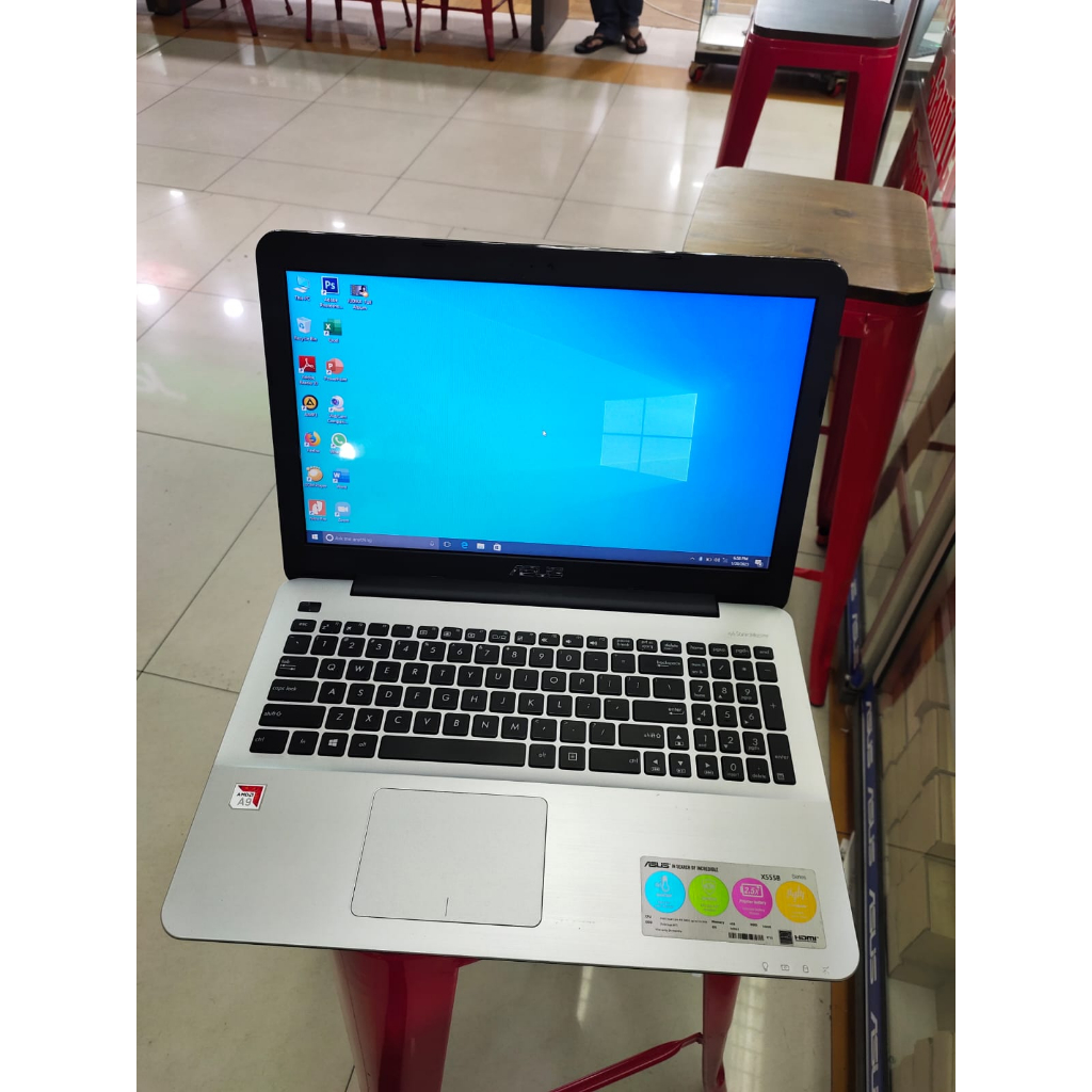 Jual LAPTOP ASUS X555B AMD A9 RAM 4GB SSD 128GB Windows 10 Siap Pakai ...