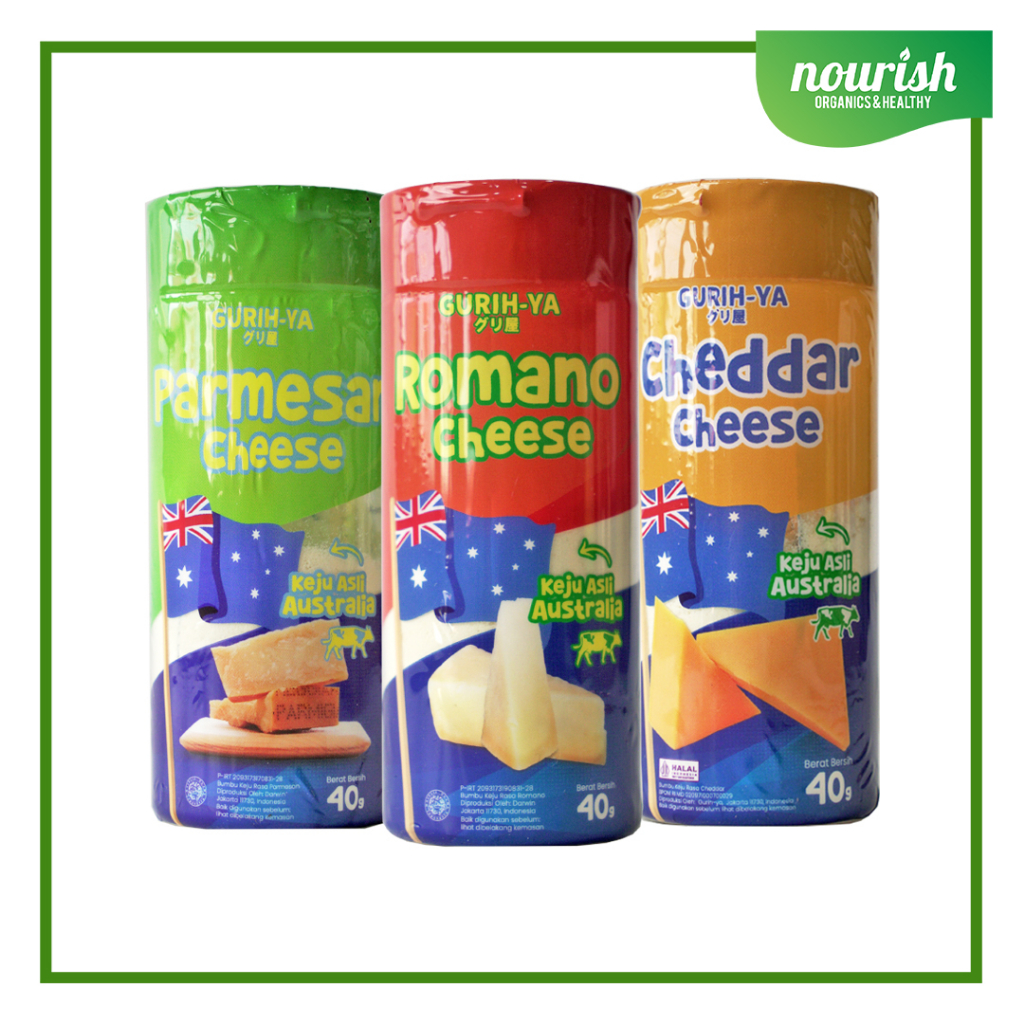 Jual GURIH-YA Bumbu Bubuk Tabur KEJU / Romano Parmesan Cheddar Cheese ...