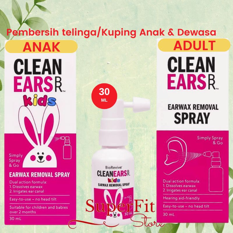 Jual BioRevive Clean Ears Ears Kid Kids Adult Spray 30 ml - Pembersih ...