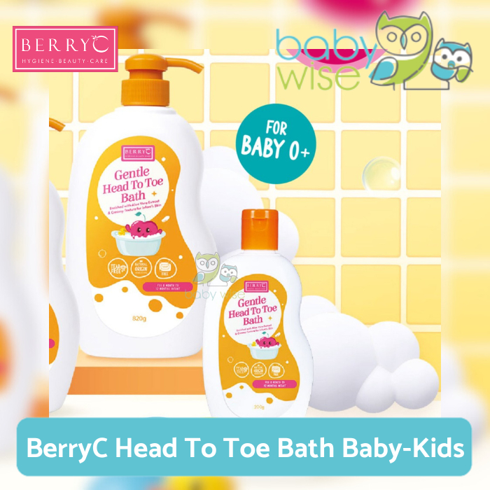 Jual BerryC Berry C Head To Toe Bath Kids-Baby - Sabun Shampoo Bayi ...