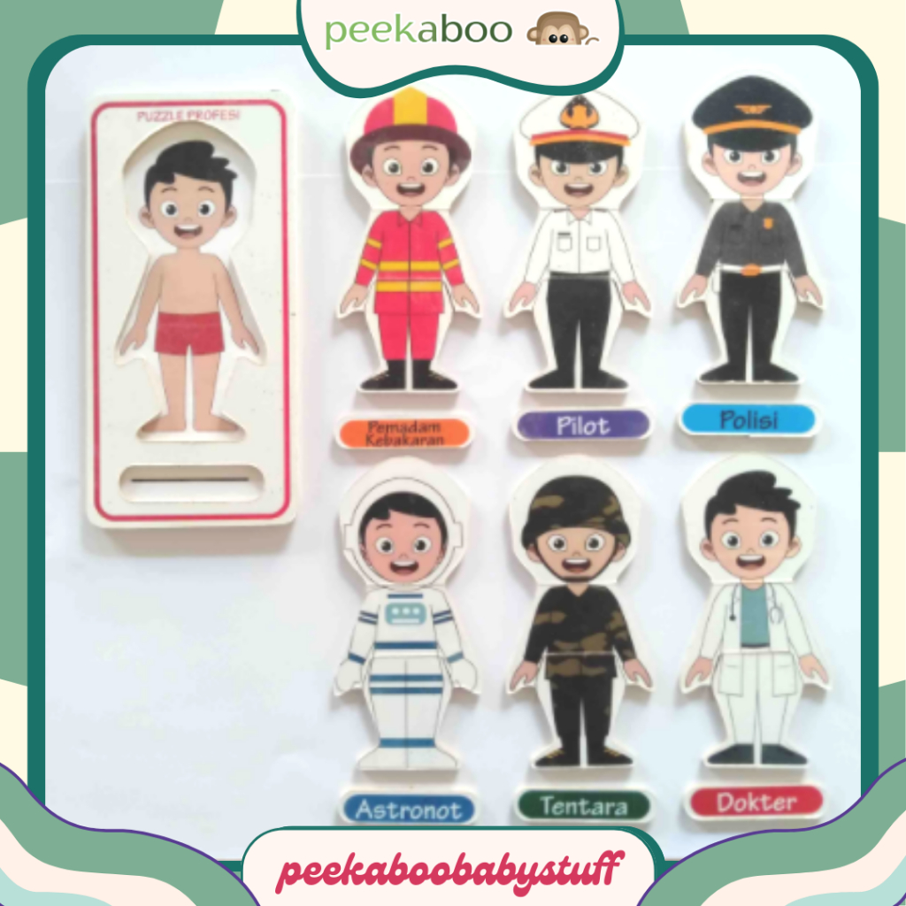 Jual PUZZLE KAYU KNOB MAINAN EDUKASI ANAK DENGAN BACKGROUND - TEMA ...
