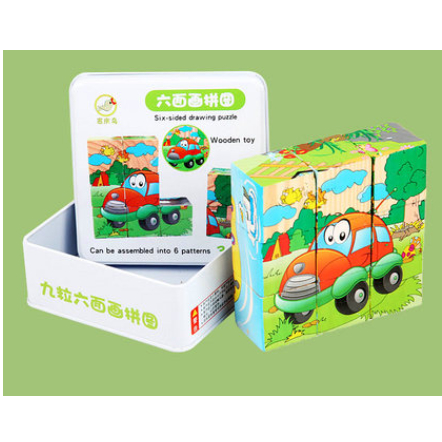 Jual Puzzle Kubus Kaleng 3x3 Balok Kayu Box Kaleng 6 In 1 | Shopee ...