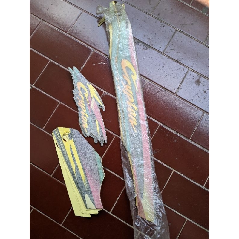Jual Stripe Stiker Logo Emblem Crypton Nos | Shopee Indonesia