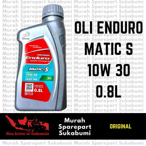Jual Oli ENDURO MATIC SSSSS 10W 30 0.8 LITER ORIGINAL 100PERSEN ...