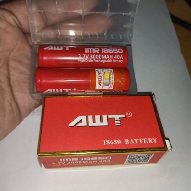 Jual BATERAI AWT 18560/3000Mah BEST QUALITY | Shopee Indonesia