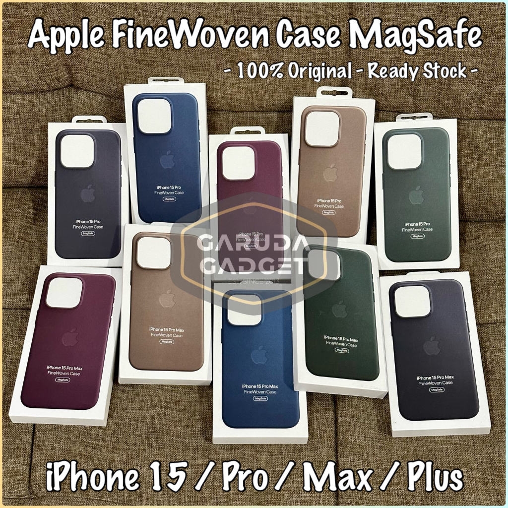 Jual Apple FineWoven Case iPhone 15 Pro Max Plus with MagSafe Magnetic ...