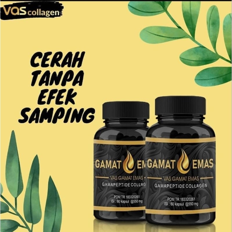 Jual VAS GAMAT EMAS COLLAGEN ISI 30 KAPSUL ORIGINAL PEMUTIH BADAN ...