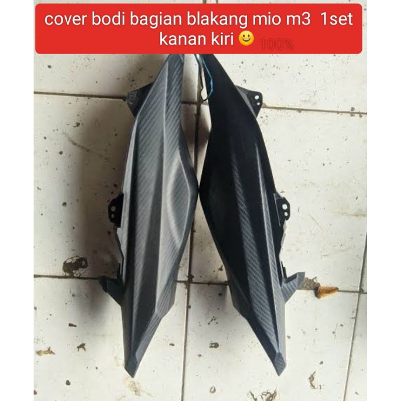 Jual cover bodi bagian belakang mio m3 fulset kanan kiri tinggal pasang ...