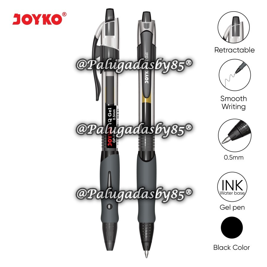 Jual (1 Biji) GROSIR Bolpen JOYKO GP-265 Q Gel 0.5 Gel Pen Black / Gel ...