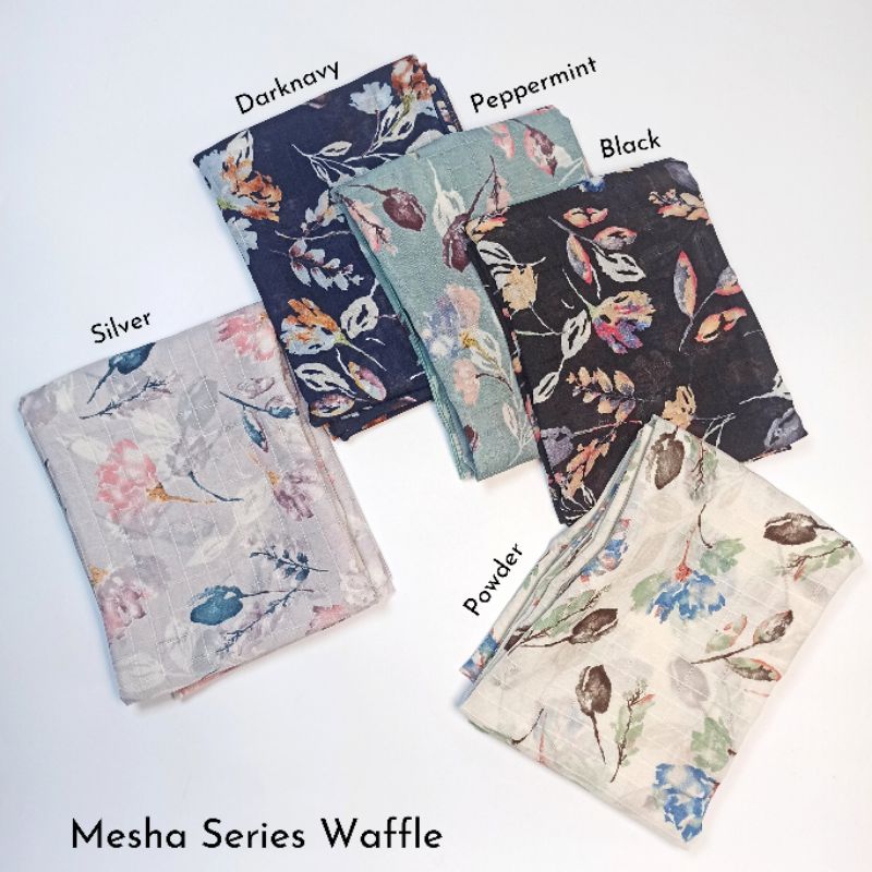 Jual MESHA Series Jilbab Segiempat Motif Potton Vine | Shopee Indonesia