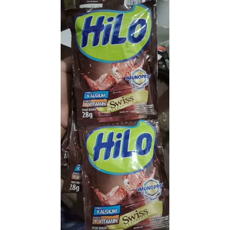 Jual Hilo Swiss Chocolate 1 Renteng isi 10 sachet | Shopee Indonesia