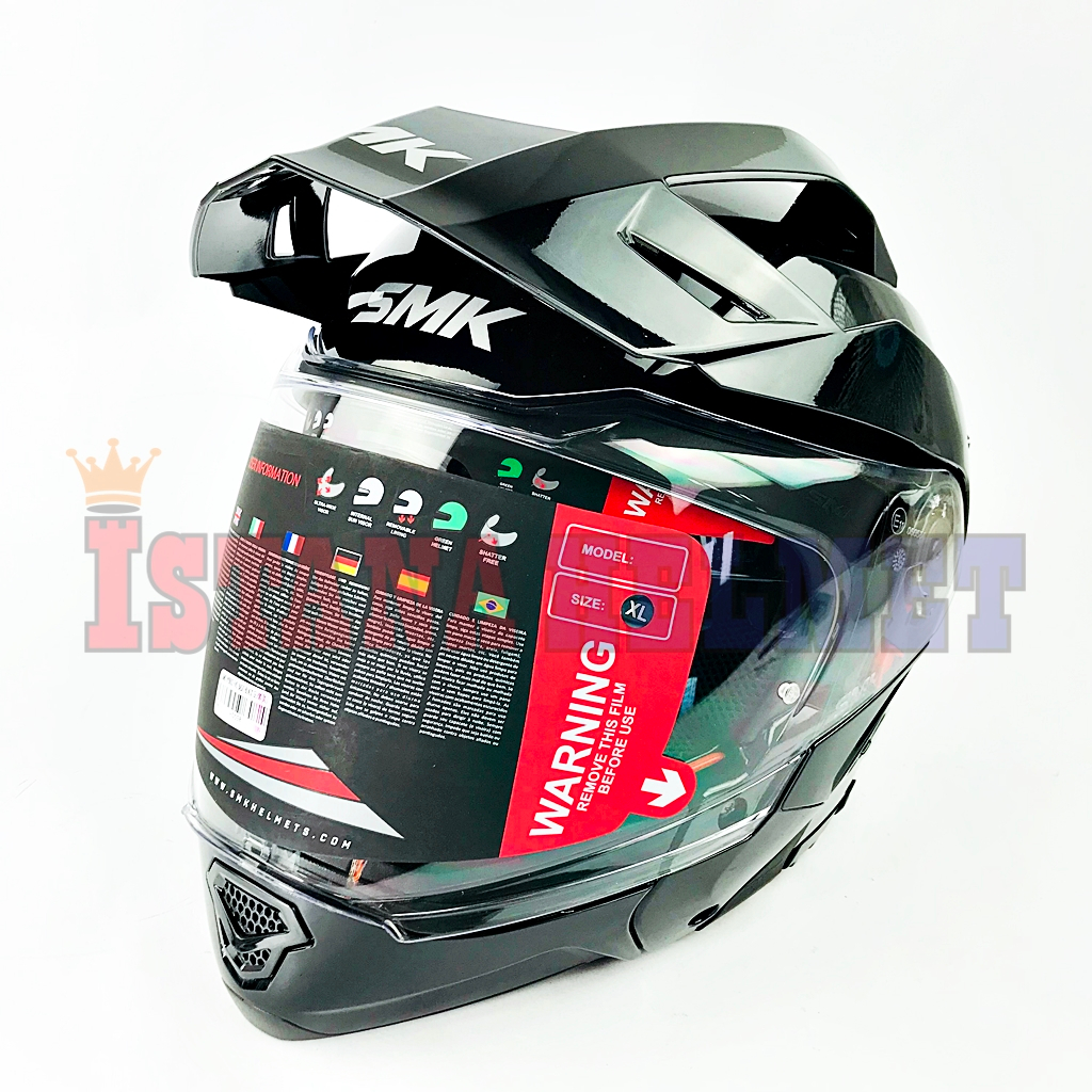 Jual HELM SMK HYBRID EVO MODULAR BLACK GL 200 ORIGINAL | Shopee Indonesia