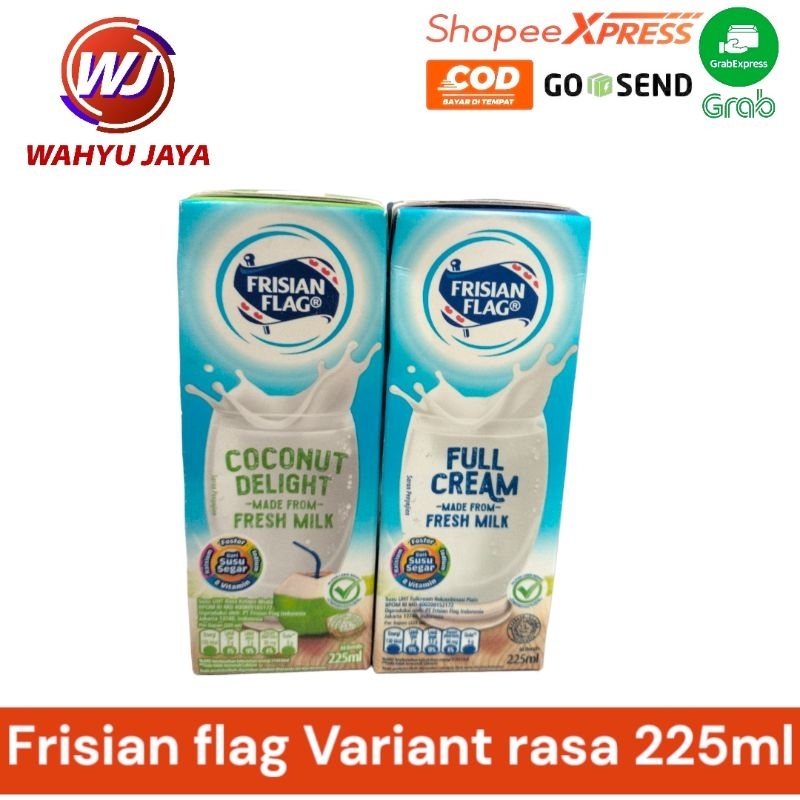 Jual Frisian flag full cream/coconut Delight freshmilk 225ml | Shopee Indonesia