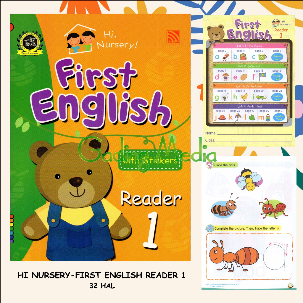Jual Nursery English - First English Reader - Activity 1 - 2 | Shopee ...