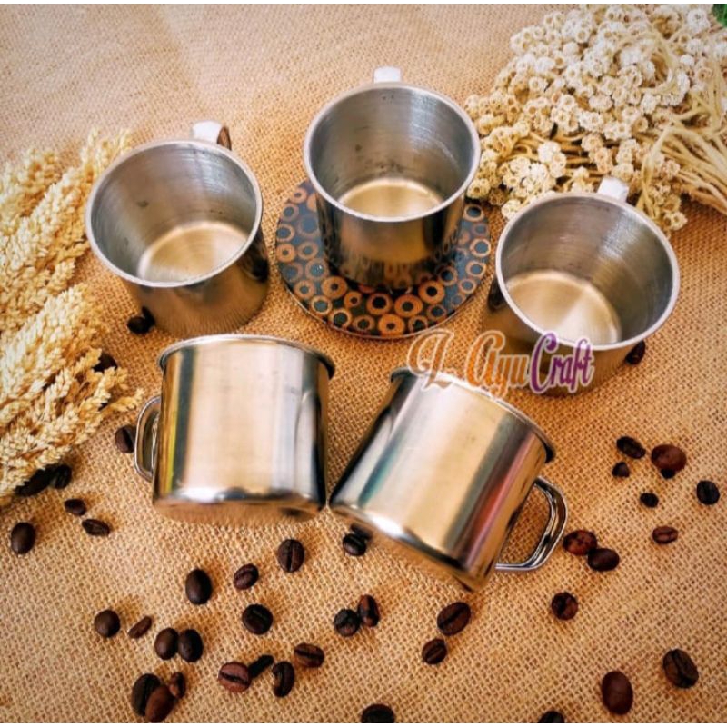 Jual L-AYUCRAFT Cangkir stainless 1 lusin | Shopee Indonesia