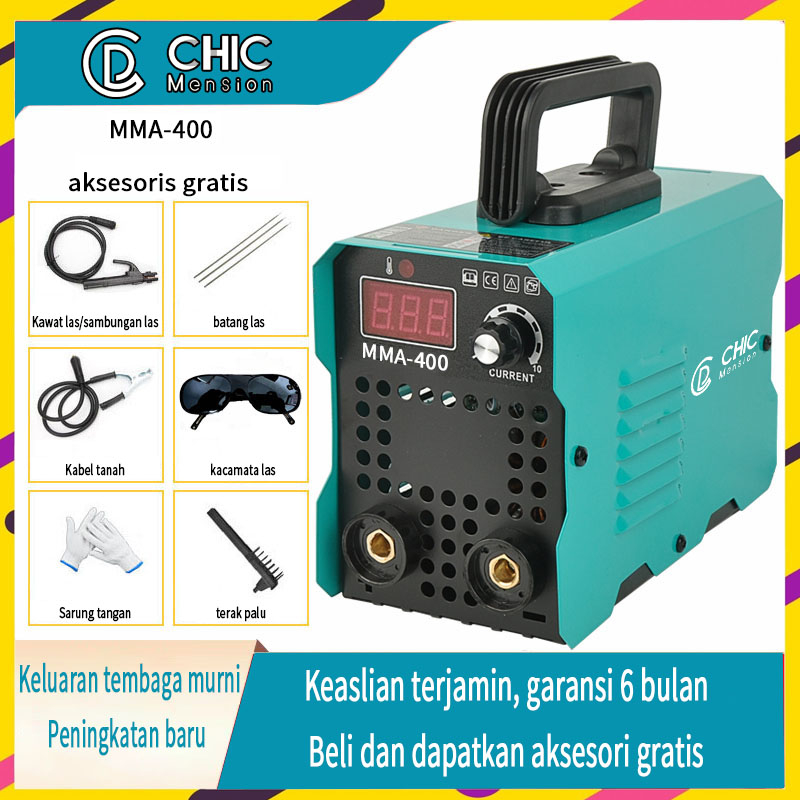 Jual Mesin las CHIC MMA-400/500 Heavy Duty IGBT tampilan digital mesin las inverter set Mesin ...