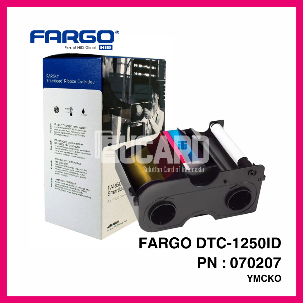 Jual RIBBON WARNA COLOR FARGO DTC1250ID | PN : 70207 YMCKO ( 070207 ...