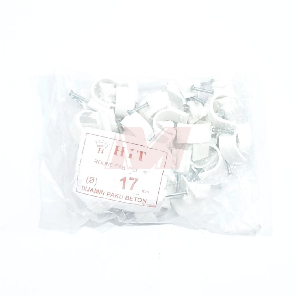 Jual HIT Klem Kabel 100% Paku Beton Ukuran 5mm sd 17mm (+/- 40 Pcs Per ...