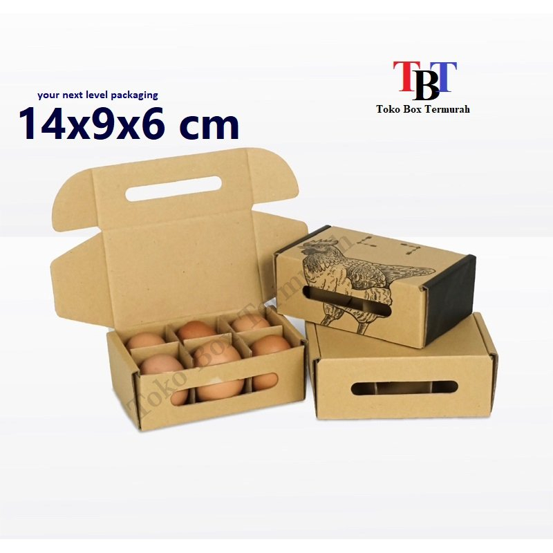 Jual Box Telur isi 6 (14x9x6) Box/kardus/Telur/Endok/Endog/Tryrelur ...