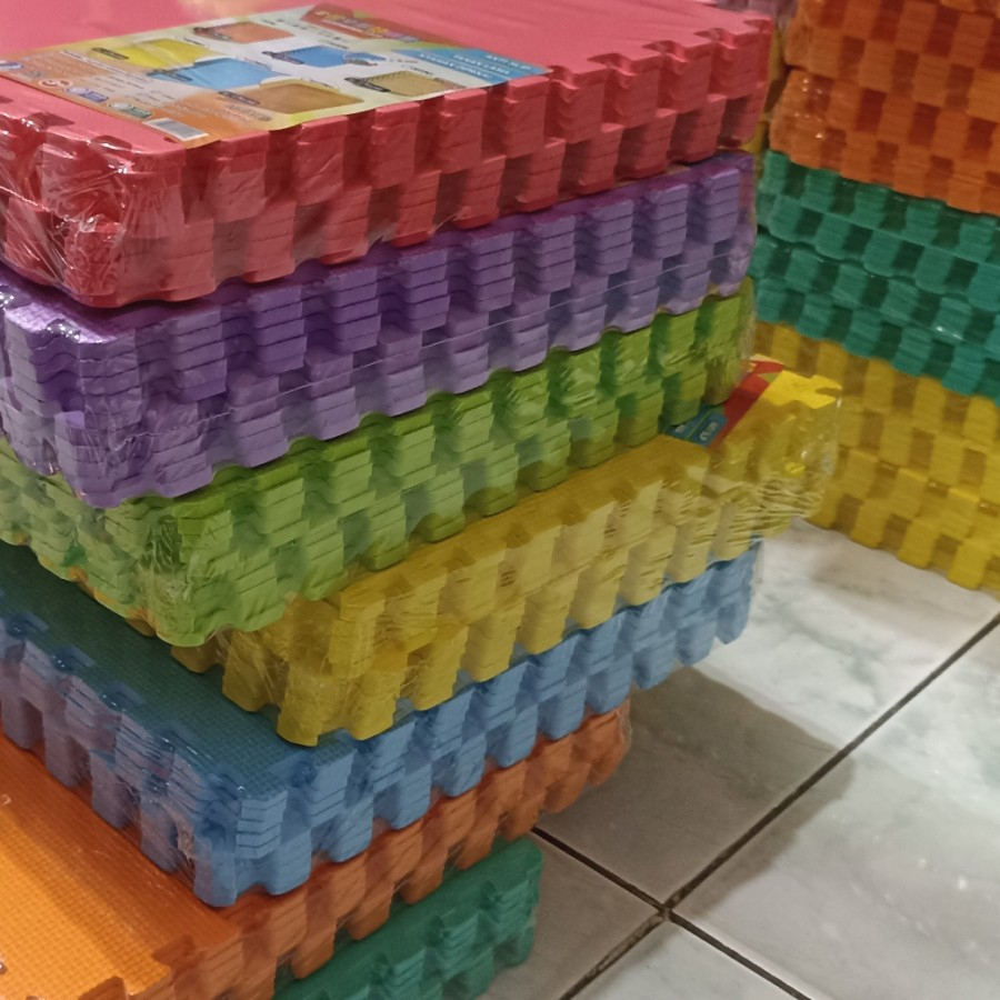 Jual Puzzle Karpet Edumats Warna Polos matras Alas Lantai 30x30 003/5PW ...