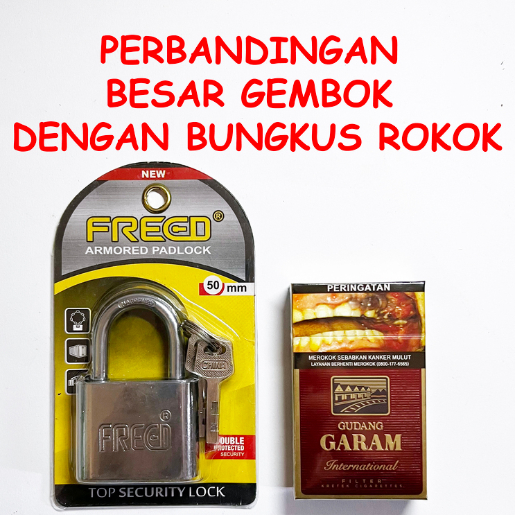 Jual GEMBOK FREED ORIGINAL Ukuran 30, 40, 50 dan 60mm Leher PENDEK DAN ...
