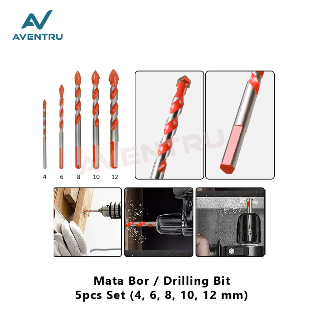 Jual Mata Bor Drill Bit Multi Purpose Bor Besi Beton Kayu Multifungsi ...