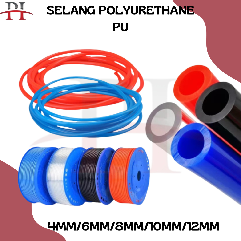 Jual Selang Angin 10MM - Tube Polyurethane - Selang PU 10mm OD X 6,5mm ...
