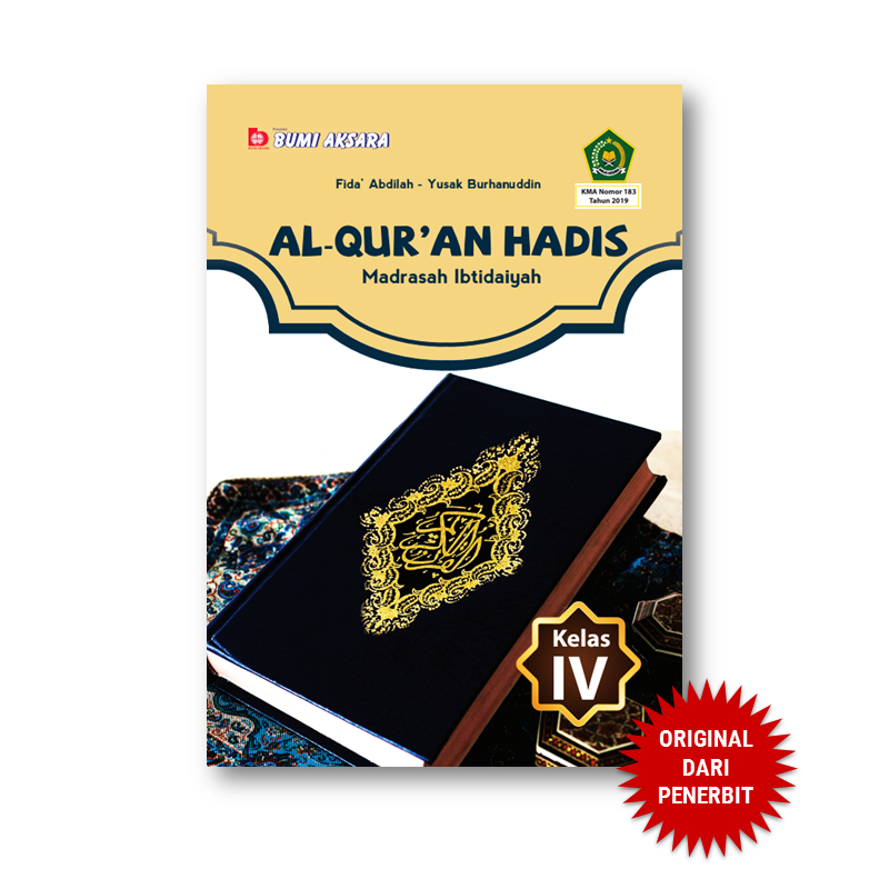Jual Al-Qur'an Hadis Kelas IV MI KMA No. 183 Tahun 2019 | Shopee Indonesia