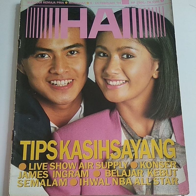 Jual Majalah Hai Edisi Valentine Tahun 1994 Cover Marcellino | Shopee Indonesia