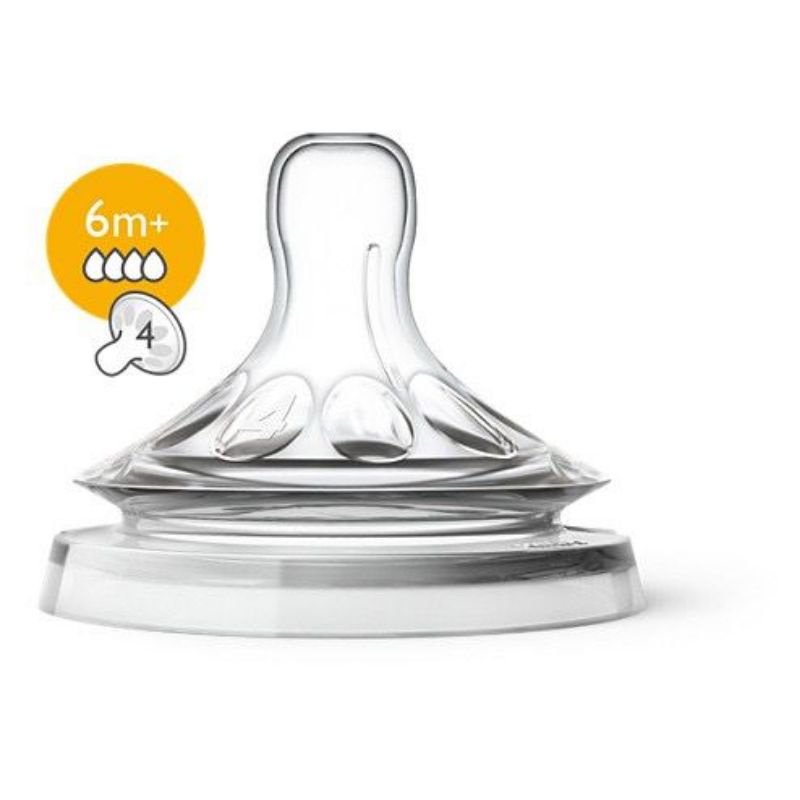 Jual Dot / Nipple / Teat Philips AVENT Natural Level 4 / 6+ Satuan 1pc ...