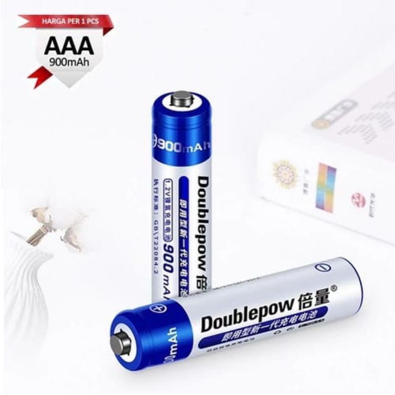 Jual 2 Pcs Baterai Cas A3 Doublepow Batu Baterai AAA Rechargeable NiMH ...