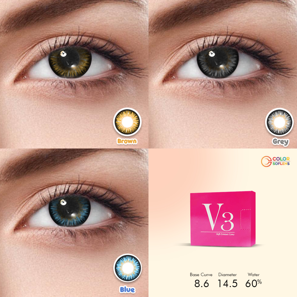Jual Softlens Colors V3 Normal/Minus DIA 14.5mm | Shopee Indonesia