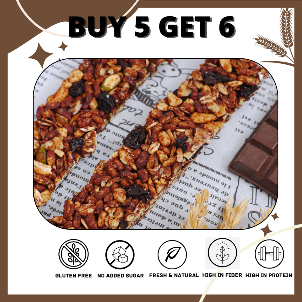 Jual Granola Bar Cemilan Diet Cemilan Sehat CHOCO RAISIN | Shopee Indonesia