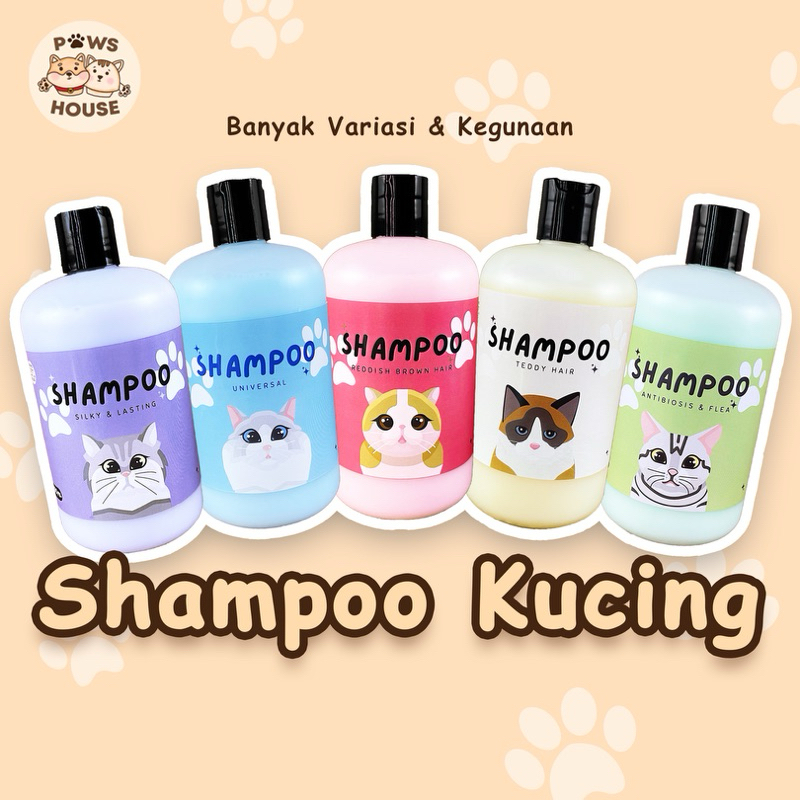 Jual PAWS HOUSE Shampoo Kucing Anti Kutu Dan Jamur Bulu Putih Lebat Dan ...
