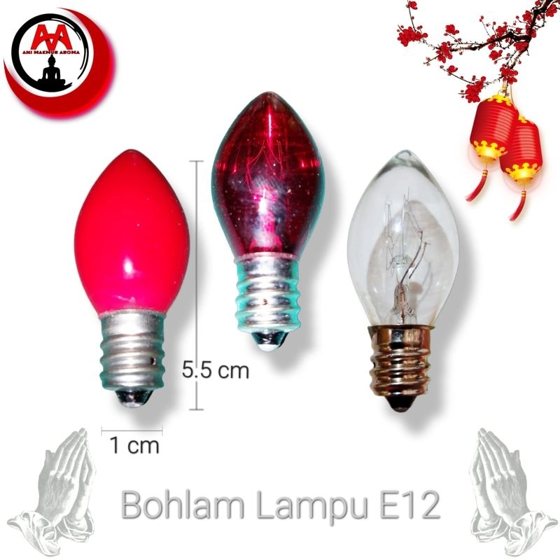 Jual Bohlam Lampu Sembahyang Fitting Kecil E12 | Shopee Indonesia