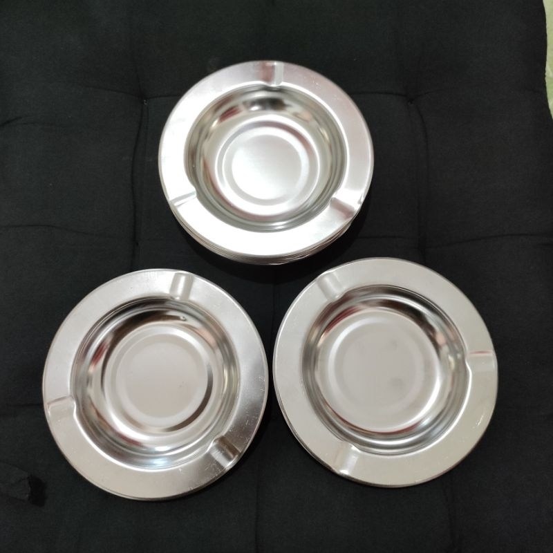 Jual Asbak rokok stainless steel/asbak seng bulat tempat asbak rokok ...