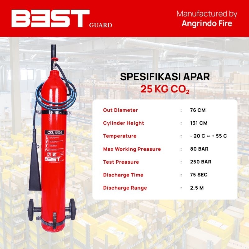 Jual BEST GUARD APAR CO2 25KG | Shopee Indonesia