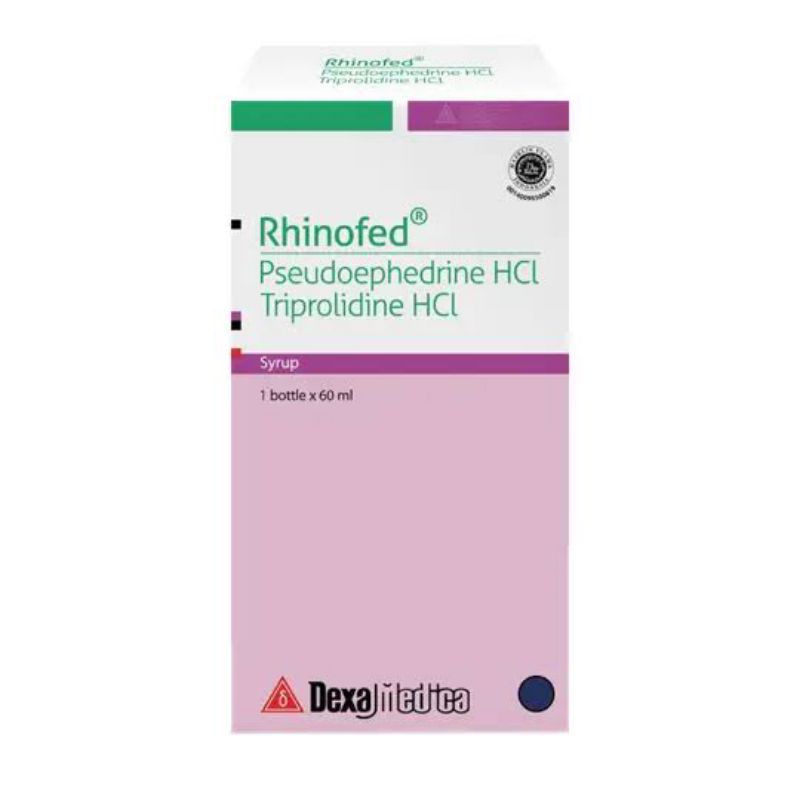 Jual Rhinofed Sirup 60 ml/ Meringankan pilek dan alergi pernapasan ...