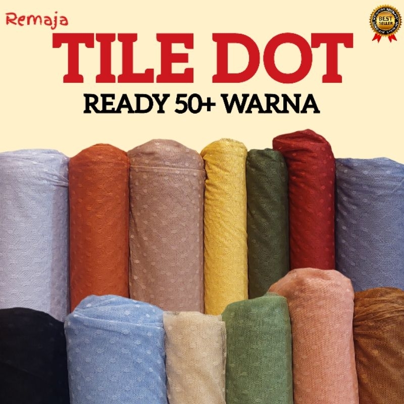 Jual Kain tile dot / KAIN TILE dotty / Tile dot halus Premium Quality ...