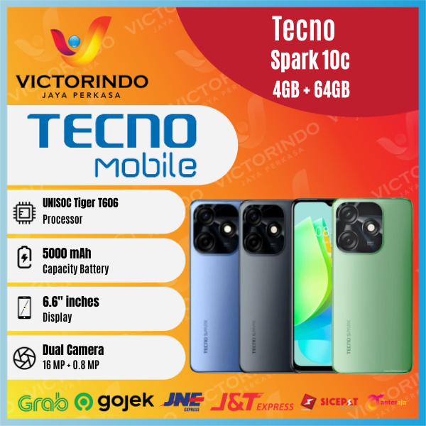 Jual Tecno Spark 10c NFC ( Ram 4GB + Rom 64GB ) Garansi Resmi | Shopee ...