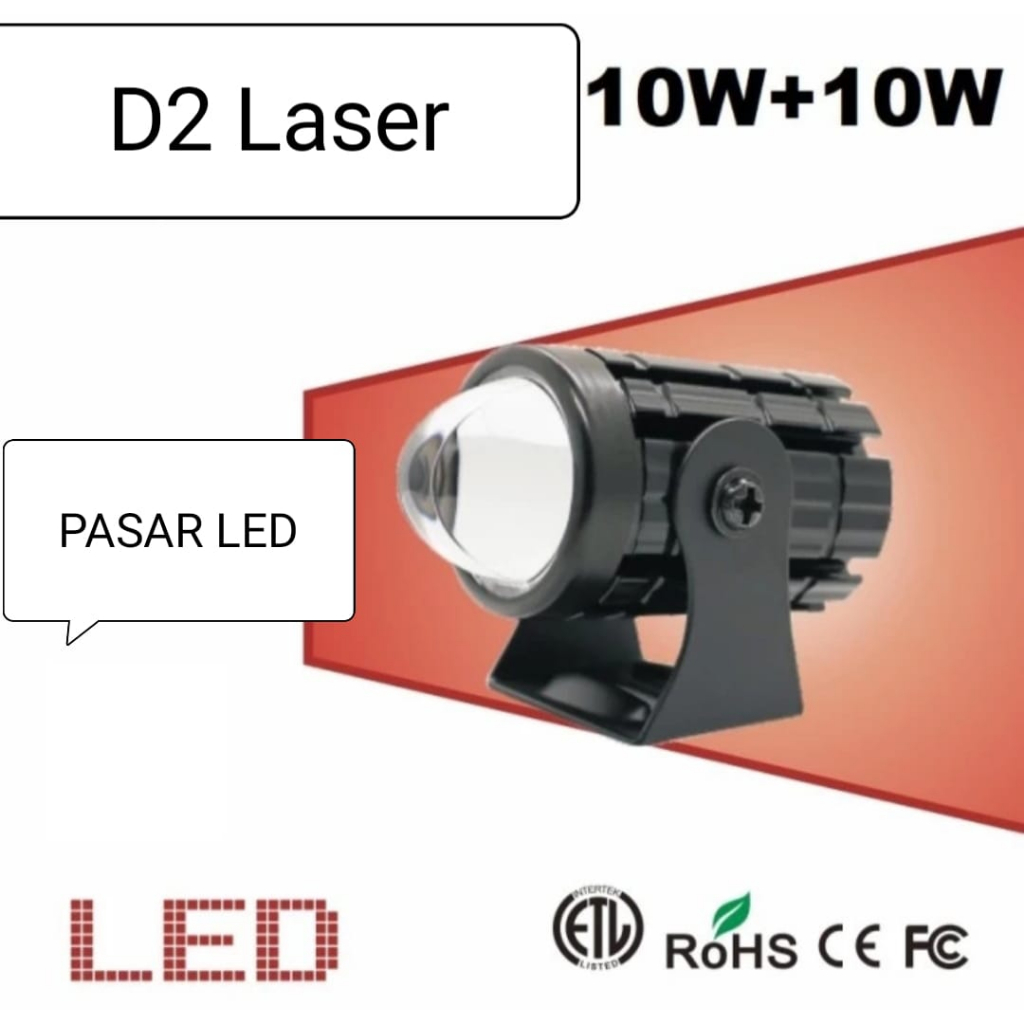 Jual LAMPU TEMBAK LASER LED D2 MOTOR MOBIL2 WARNA PUTIH KUNING | Shopee ...