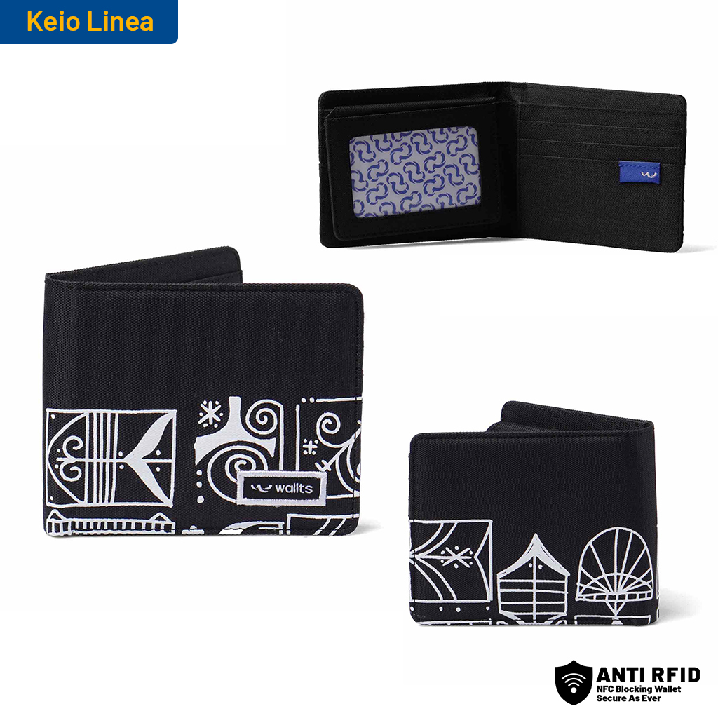 Jual Wallts Dompet Lipat Kanvas Pria Anti Air - Keio Motif | Shopee Indonesia